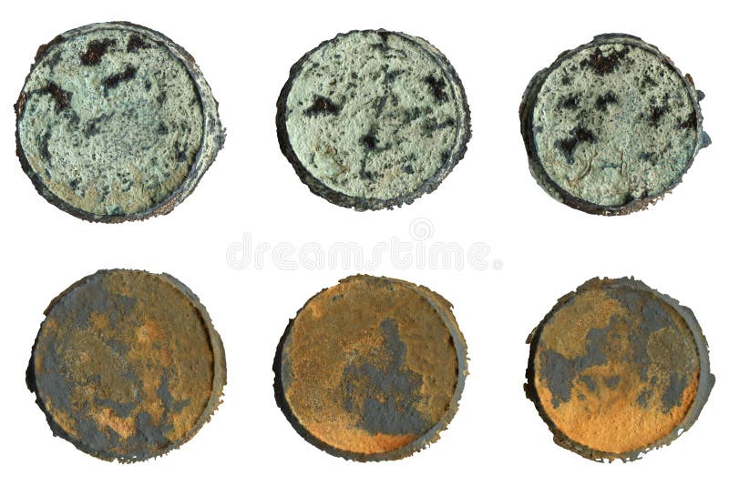 Patina and Rust Circles Set Stock Illustration - Illustration of ...