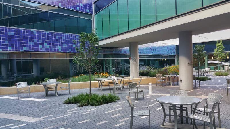 Patio stock image. Image of buildings, relax, hospital - 97128161