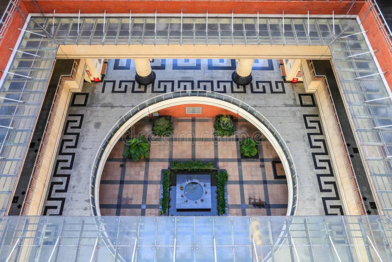 Patio in a building stock photo. Image of floor, structure - 48032410
