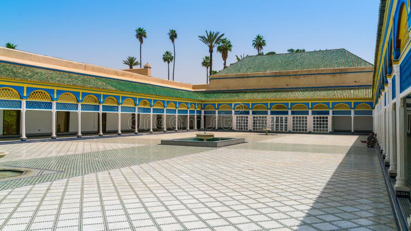 Patio Del Palacio Real En Marrakesh Imagen editorial - Imagen de medina ...