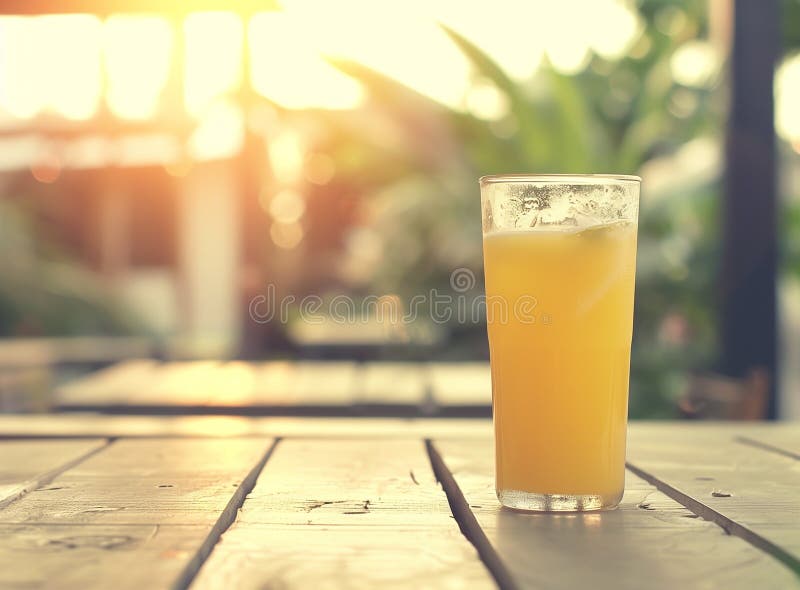 Patio Drink on the Summer Background Stock Image - Image of fruit ...