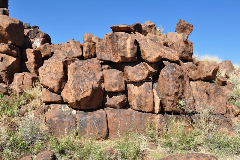 Patio gigante, Namibia foto de archivo. Imagen de piedra - 23614824