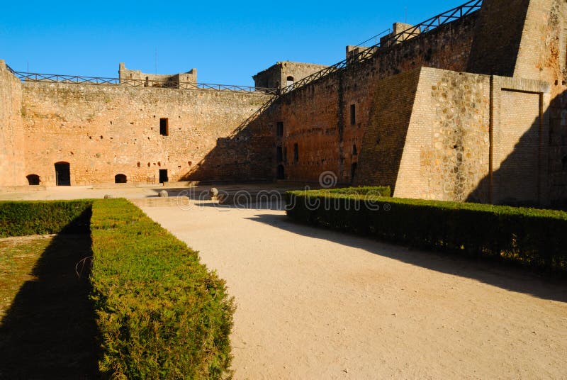 Patio Medieval castle stock photo. Image of travel, tourist - 23600716