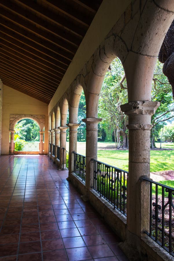 Patio in a Monastery stock image. Image of exterior, arched - 33017589