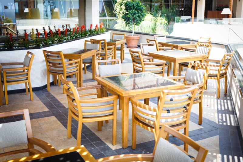 Patio on the street stock photo. Image of pattern, pave - 83696050