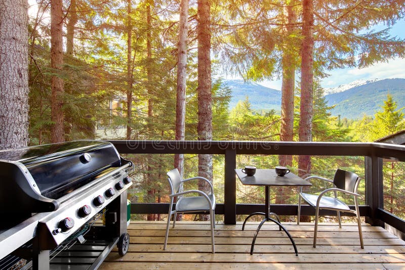 Patio Summer Mountain Rest Recreation Stock Photo - Image of hood ...