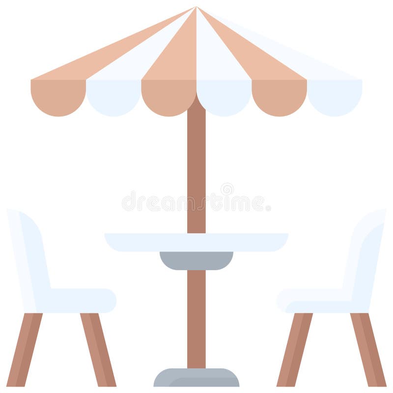 Patio Table Icon, Coffee Shop Related Vector Stock Vector ...