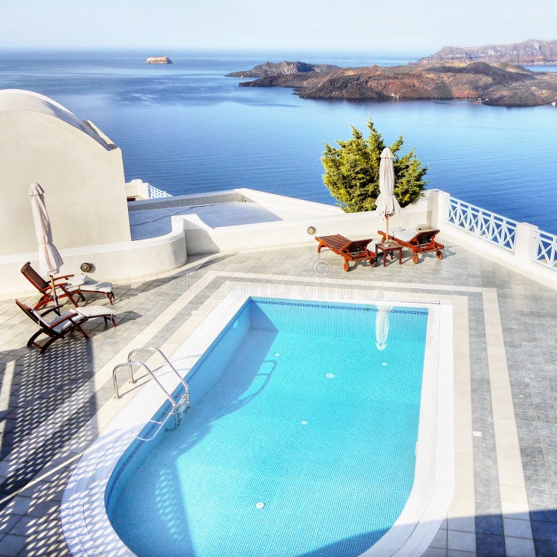 Patio with a Water Fountain Stock Image - Image of landscape, chair ...