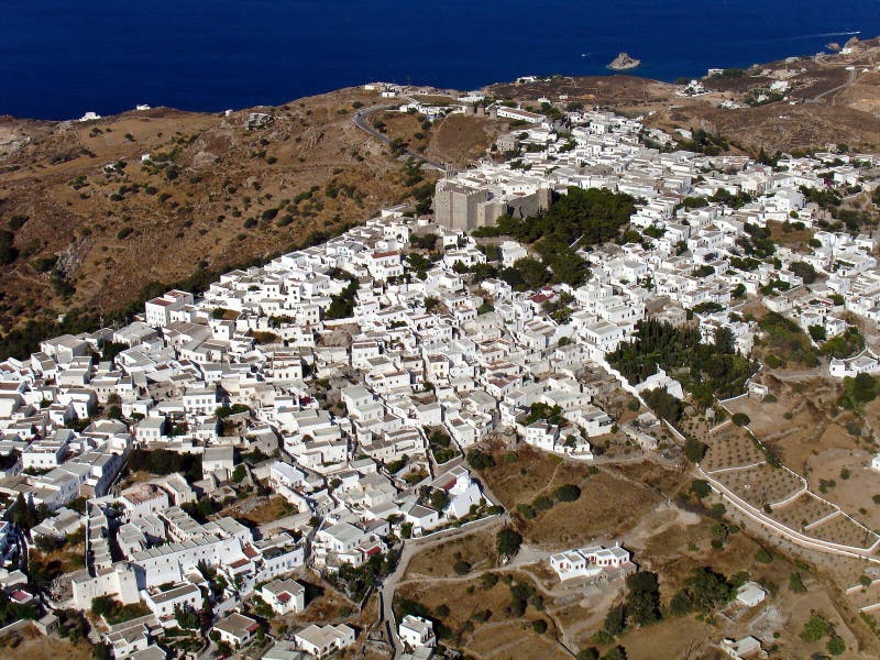 Cueva De La Apocalipsis En La Isla De Patmos, Grecia Foto de archivo ...