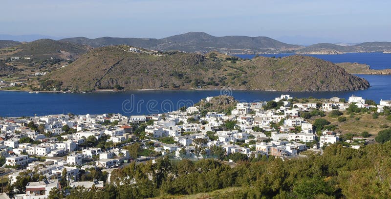 Patmos Island,Greece editorial stock photo. Image of mediteranian ...