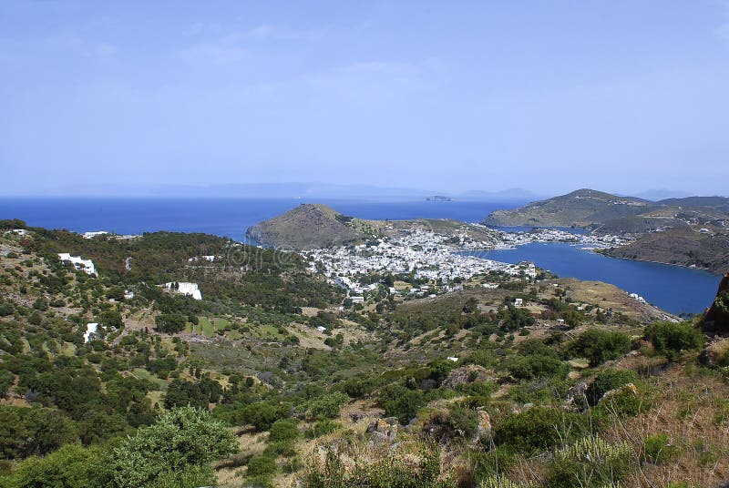 Patmos Island,Greece editorial stock photo. Image of greecen - 98347193