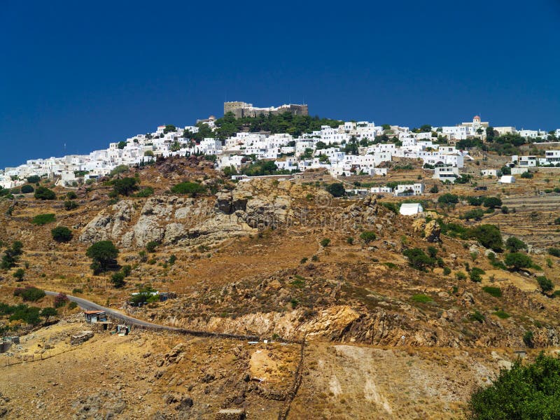 Patmos, Monastery Of St John The Theologian Stock Image - Image of ...
