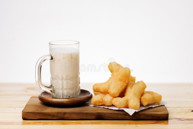 Patongo and Soy Milk Served on the Table Stock Image - Image of ...