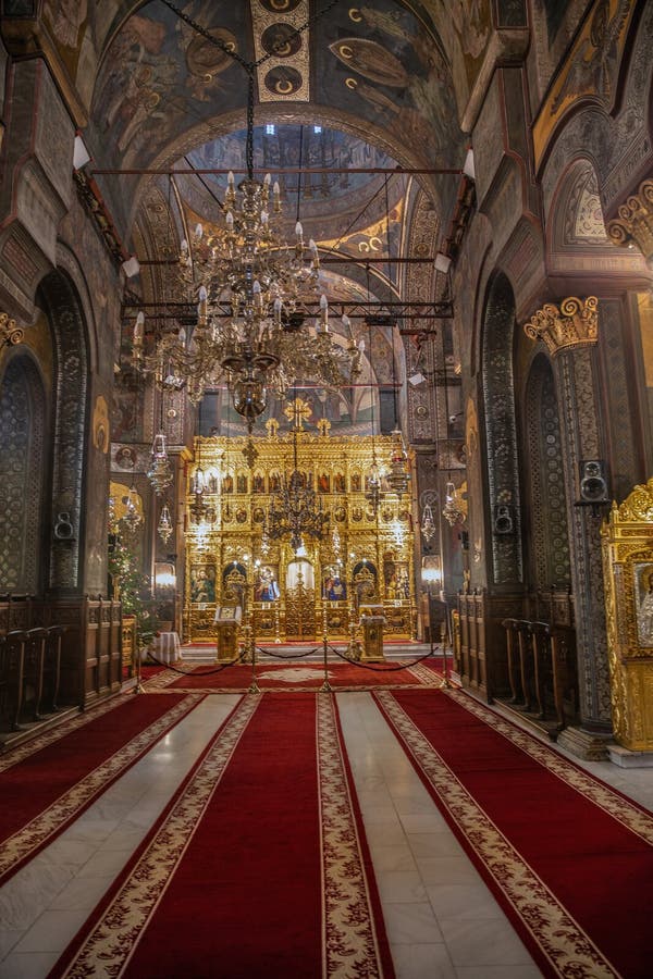 The Patriarchal Cathedral Interior in Bucharest, Romania Editorial ...