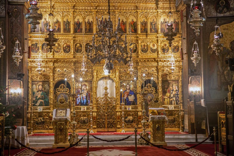 The Patriarchal Cathedral Interior in Bucharest, Romania Editorial ...