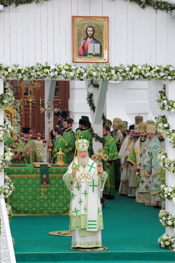 Patriark Kirill av Moskva redaktionell bild. Bild av fira - 42801531