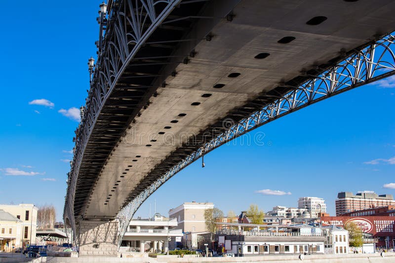 Patriarshy Bridge on the Moscow River Editorial Stock Image - Image of ...