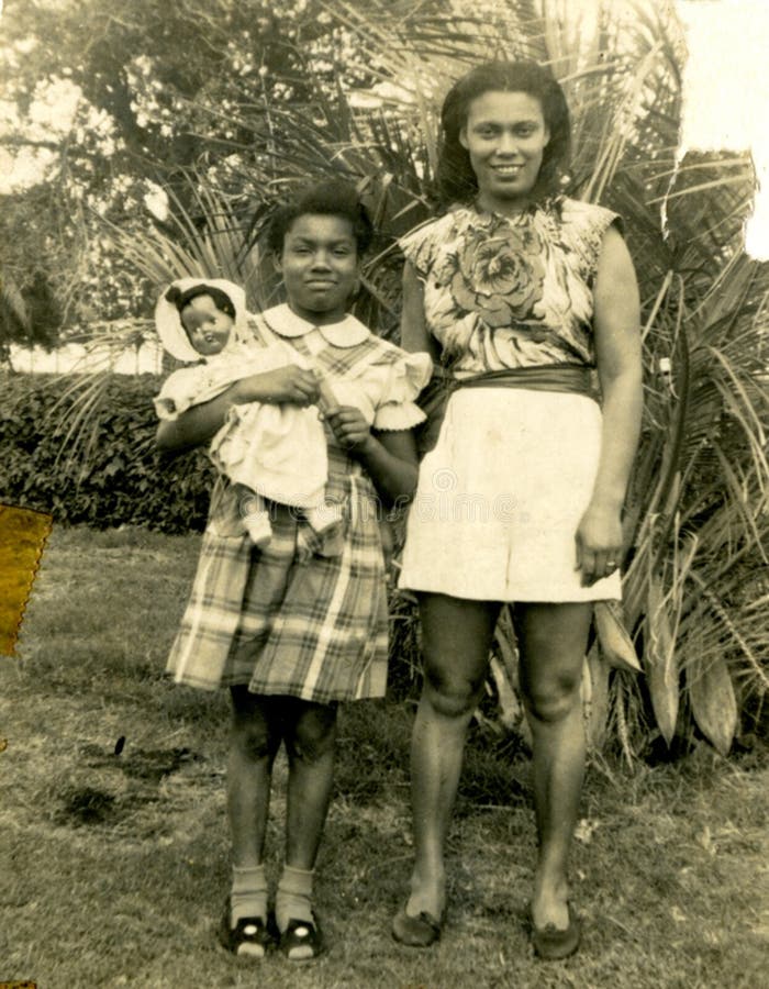 Patricia Stephens (later Due) With Her Mother In Belle Glade. Picture ...