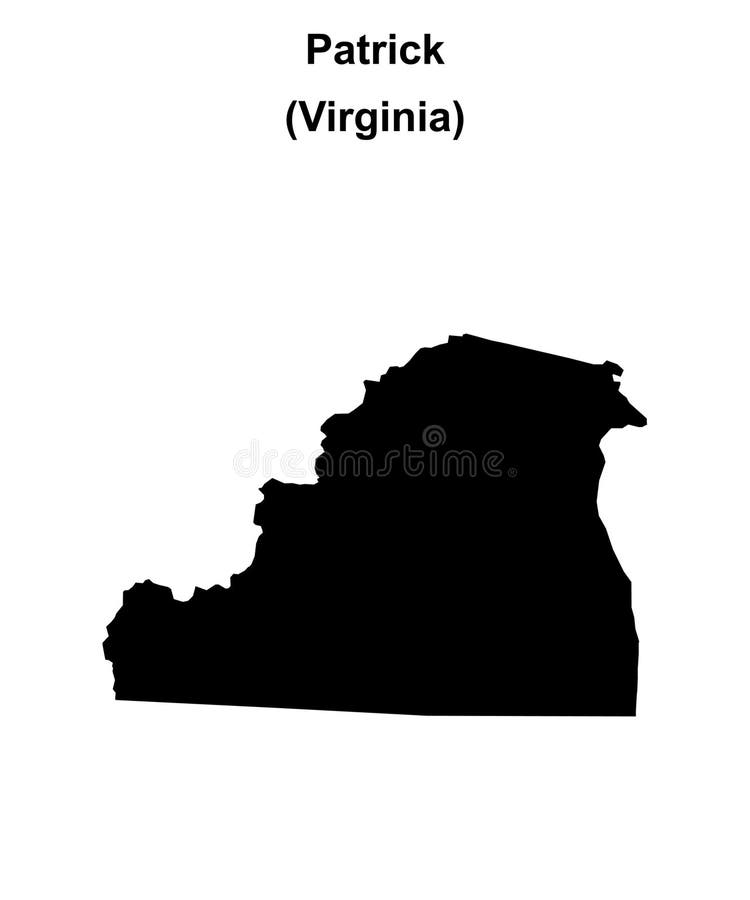 Patrick outline map stock illustration. Illustration of patrick - 361872821