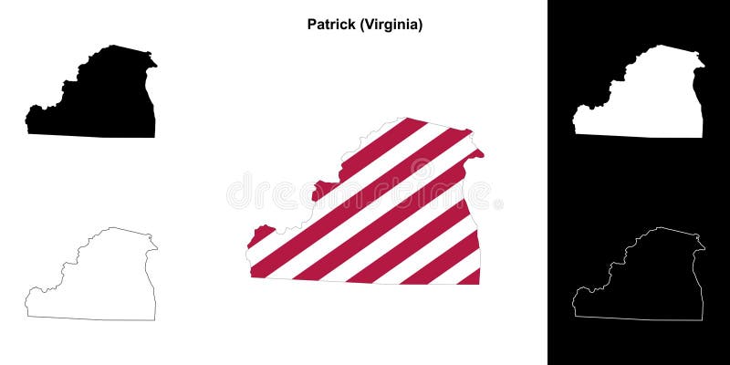Patrick outline map stock illustration. Illustration of vector - 324169065