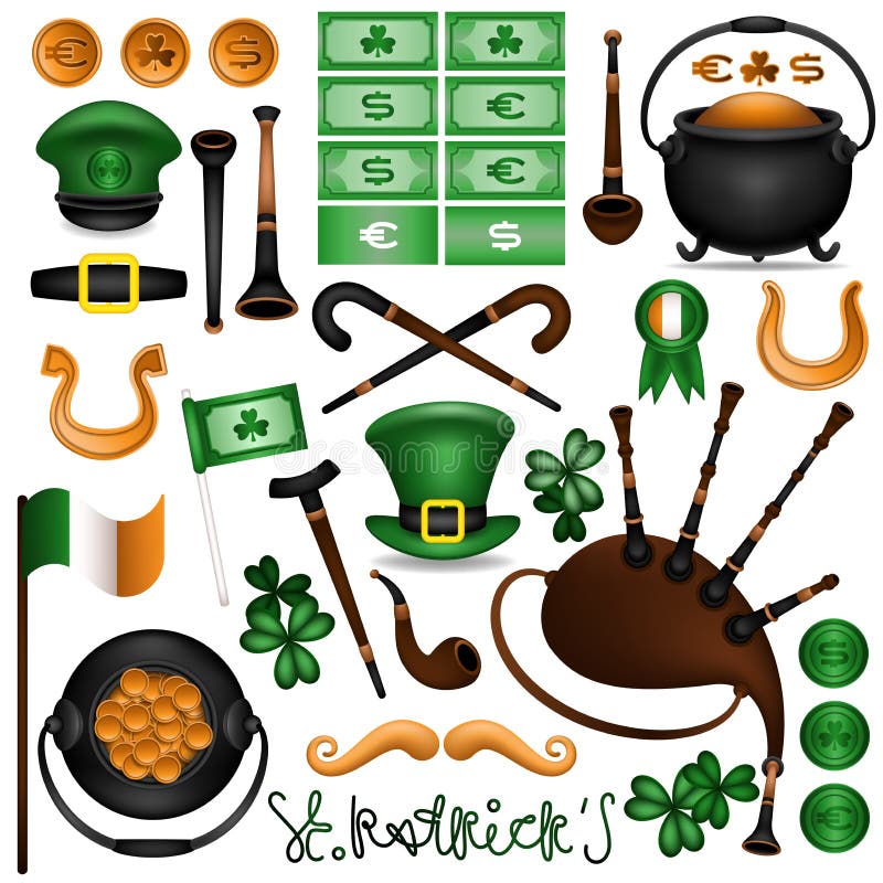 Patrick with trumpet stock vector. Illustration of celebration - 139737727