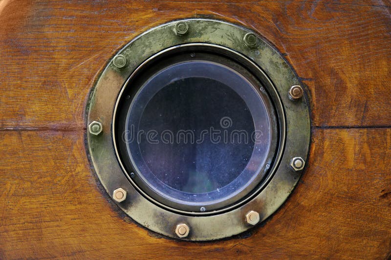 De Patrijspoort Van Het Messing Stock Foto - Image of achtergrond ...