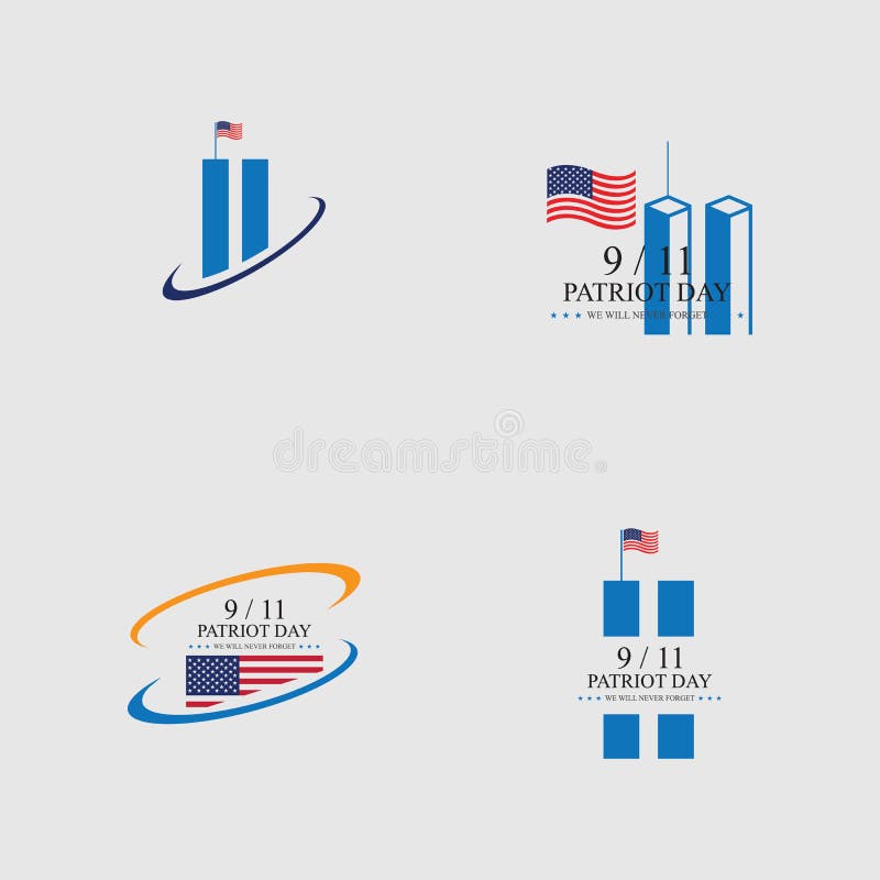 9-11 Patriot Day always Remember Logo Illustration Design Stock Vector ...