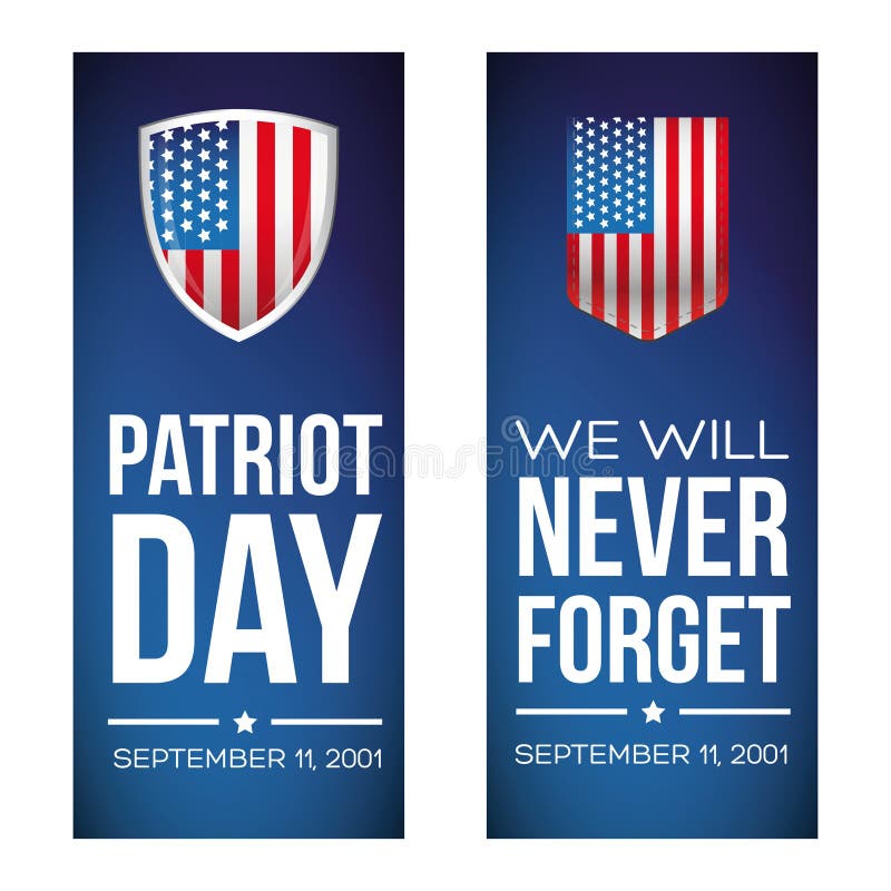 Patriot Day - September 11, 2001 Stock Vector - Illustration of blue ...