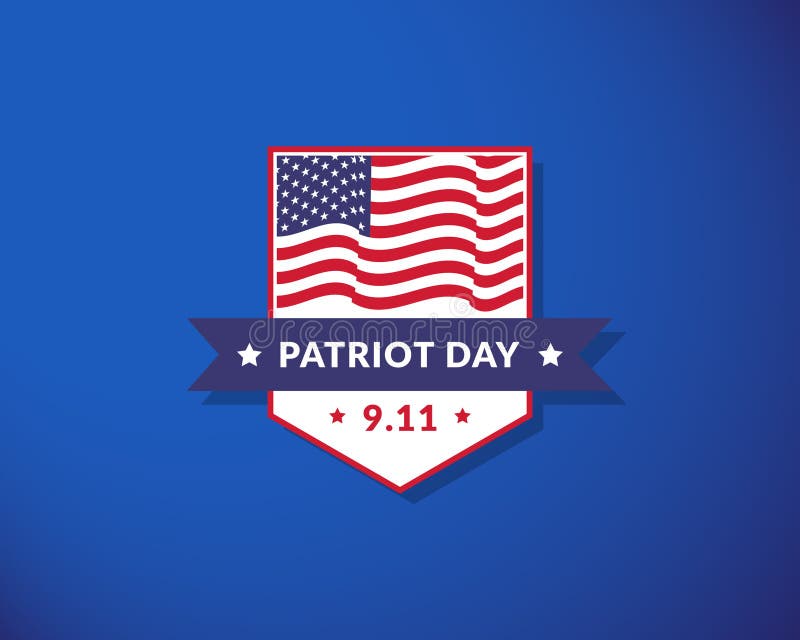 Patriot Day - 11 September, Icon Badge Vector Stock Vector ...