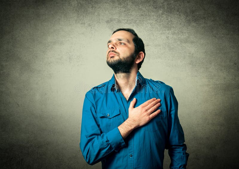 Patriot man standing stock image. Image of patriot, proud - 71184937