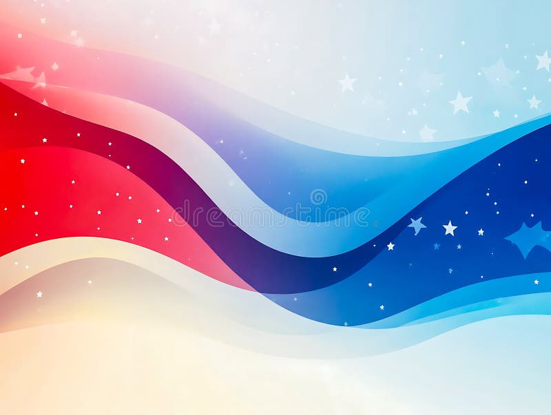 Patriotic Abstract Background, Ai Generated Stock Illustration ...