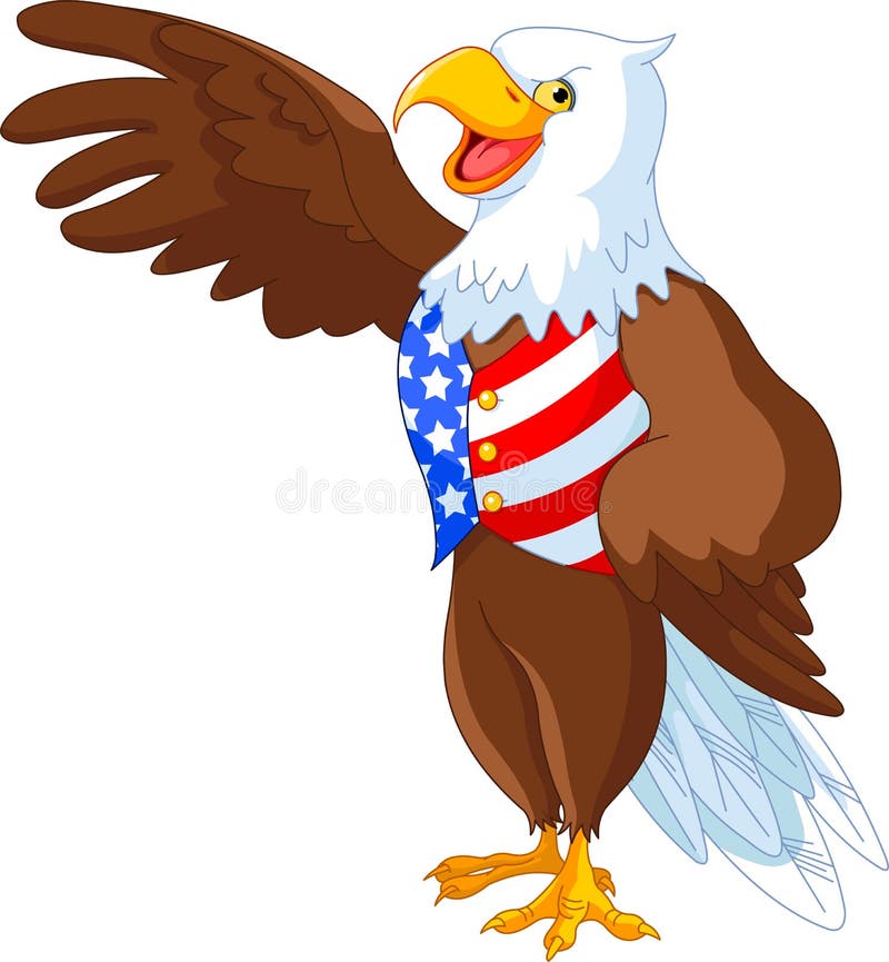 Uncle Sam eagle stock vector. Illustration of cartoon - 31161866