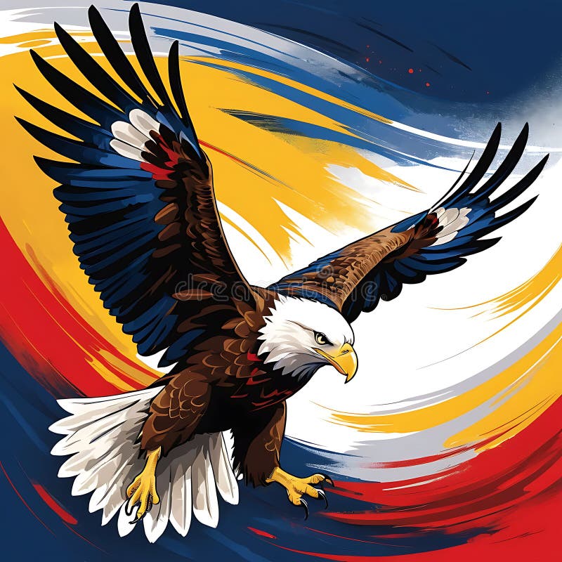 Bold Eagle Head Illustration Stock Illustration - Illustration of ...