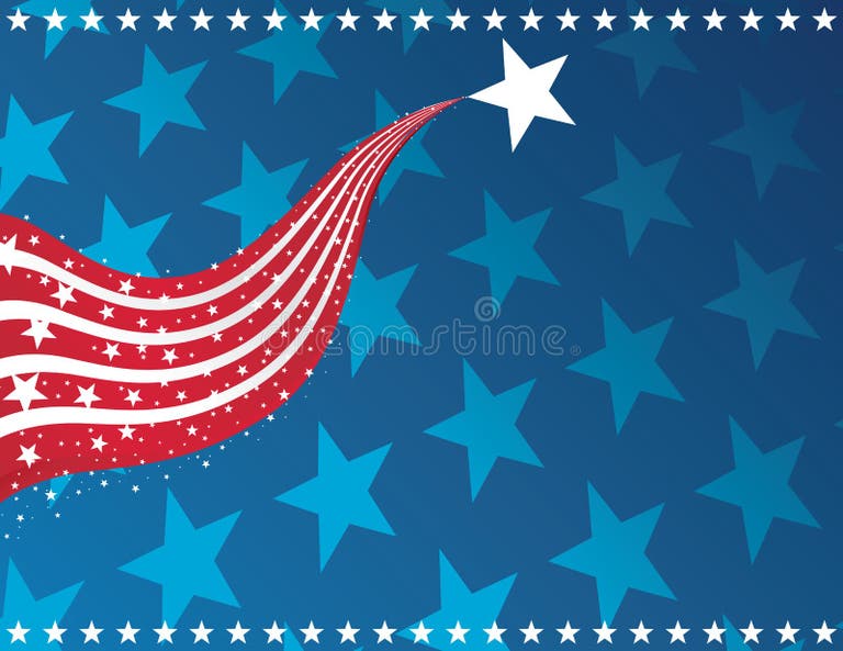 Patriotic Scroll Star Stock Illustrations – 327 Patriotic Scroll Star ...