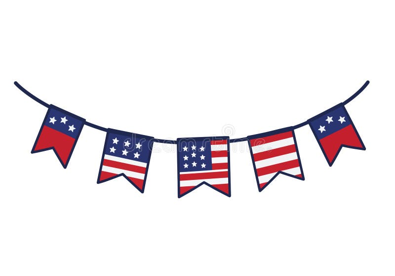 Patriotic banner clip art stock vector. Illustration of symbol - 372279167