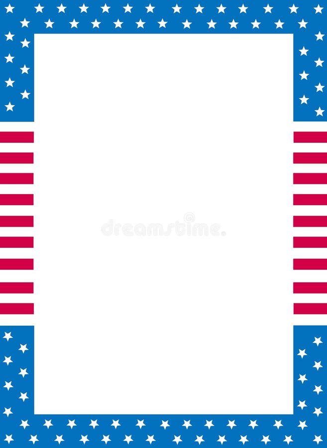 Patriotic border stock vector. Illustration of artistic - 22692743