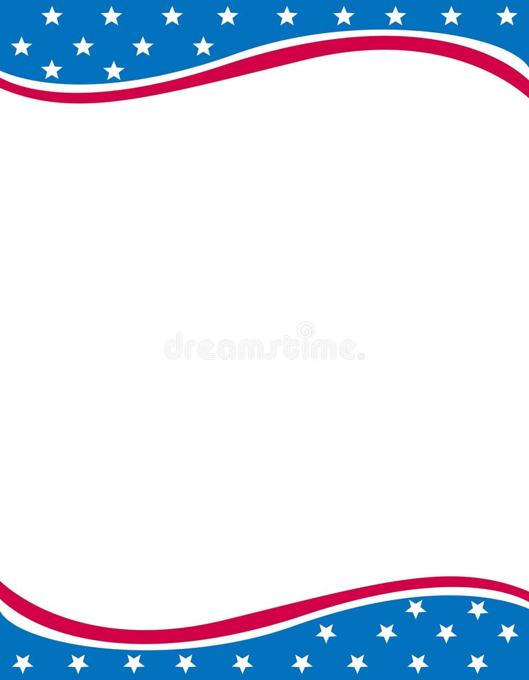 Patriotic Page Borders Stock Illustrations – 309 Patriotic Page Borders ...