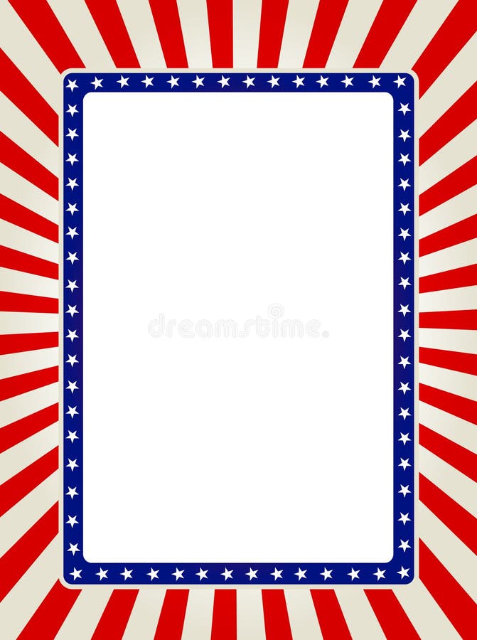 Patriotic garland border stock vector. Illustration of collection ...