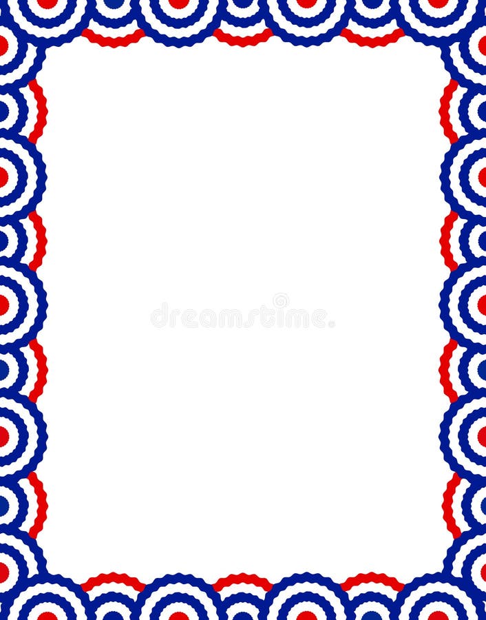 Patriotic border stock vector. Illustration of decoration - 25112877