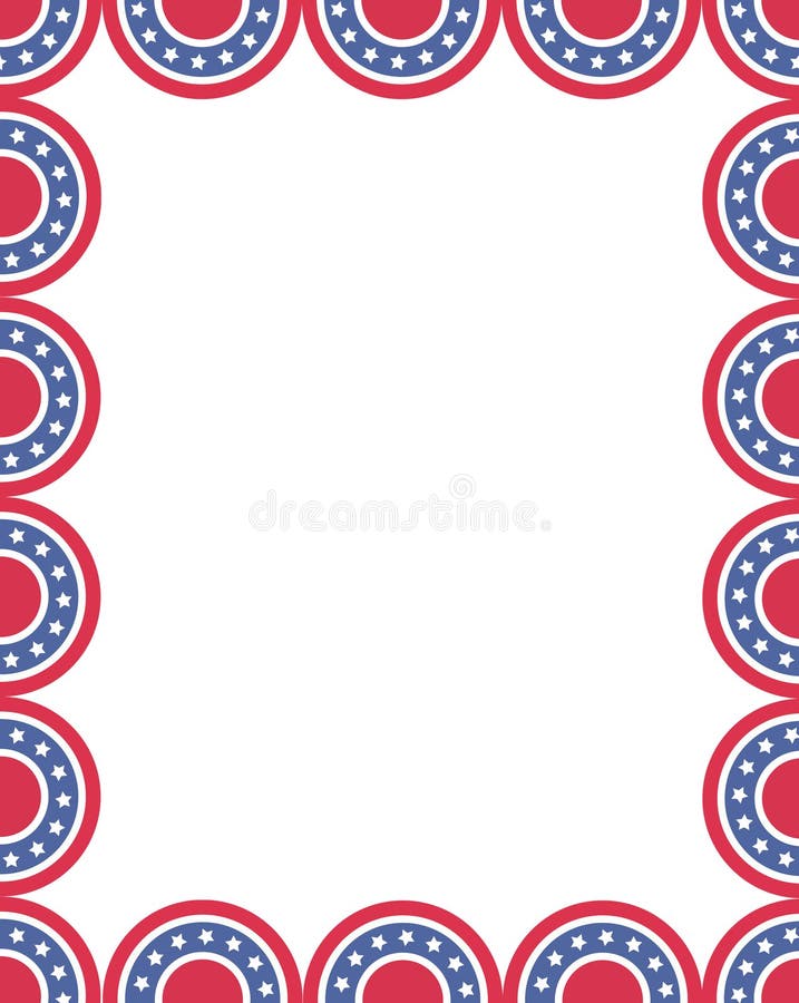 Patriotic border stock vector. Illustration of decoration - 25112877