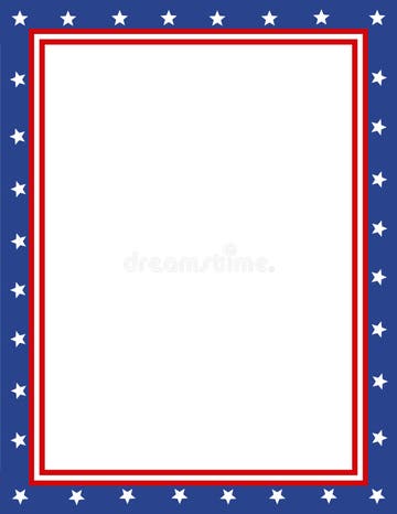 Patriotic border stock illustration. Illustration of national - 5261828