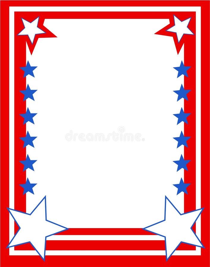 Patriotic border stock illustration. Illustration of national - 5261828