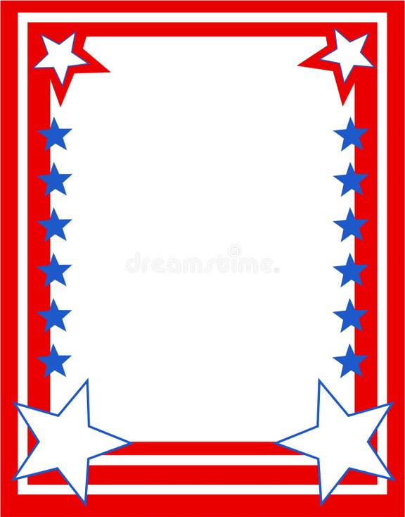 Patriotic Page Borders Stock Illustrations – 309 Patriotic Page Borders ...