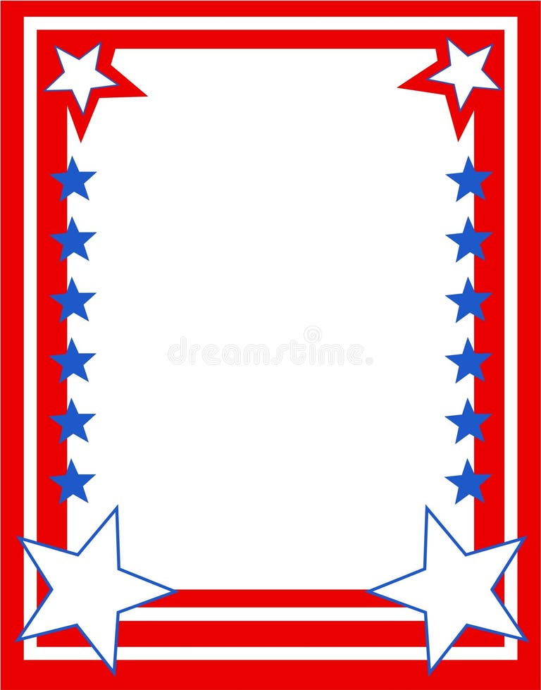 Patriotic Page Borders Stock Illustrations – 308 Patriotic Page Borders ...