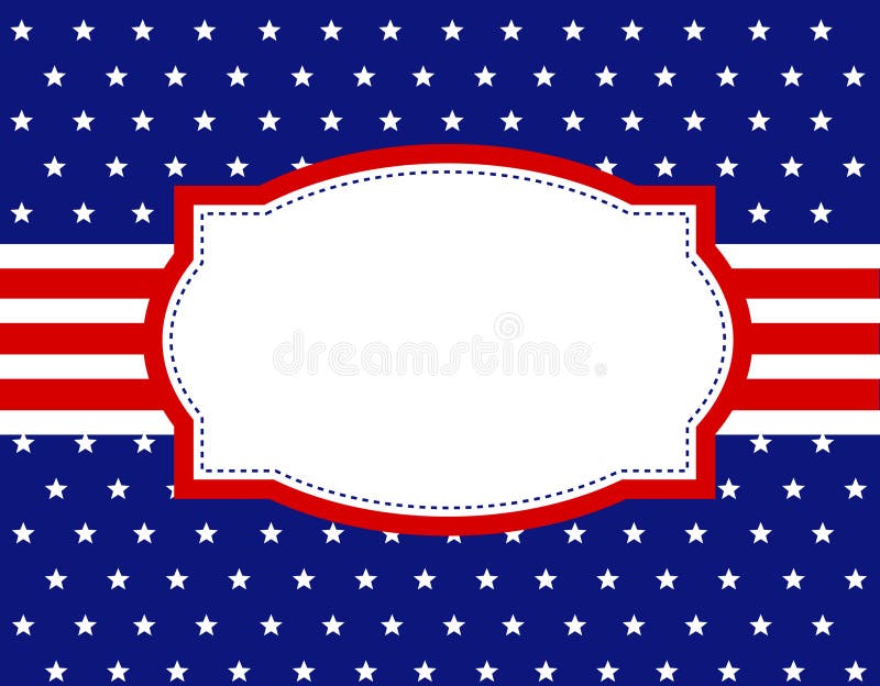 Patriotic Border Background Stock Vector - Illustration of america ...