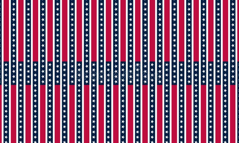 Patriotic Border Divider American Usa Flag Stock Vector - Illustration ...