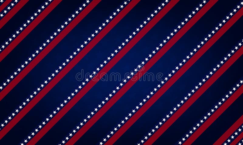 Patriotic Border Divider American Usa Flag. Stock Vector - Illustration ...