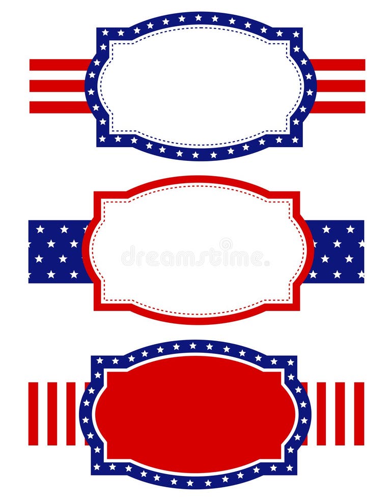 Patriotic Border Frame Stock Illustrations – 35,716 Patriotic Border ...