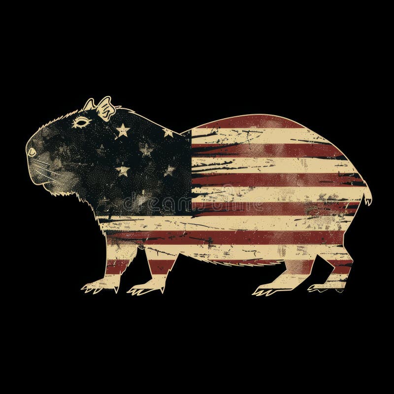 Patriotic Capybara Stock Illustrations – 7 Patriotic Capybara Stock ...