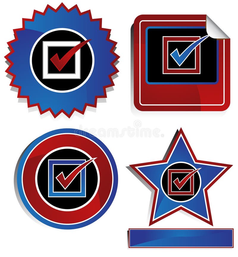 Patriotic - Check Mark stock vector. Illustration of answer - 9824309